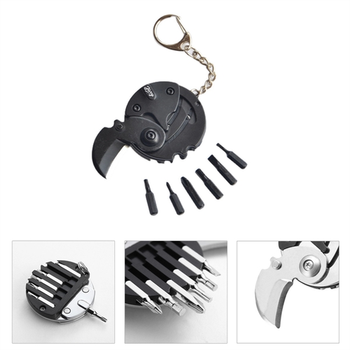 Mini Multi Function Coin Screwdriver With Keychain | Custom Printed As Low As $3.53